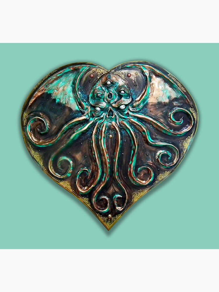 "Cthulhu Love Heart Obey Cthulhu Effigy" Poster by RetroVandal | Redbubble