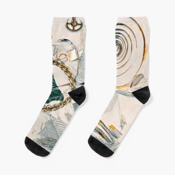 "Rusty objects in plaster, handwork with garbage" Socks for Sale by ...