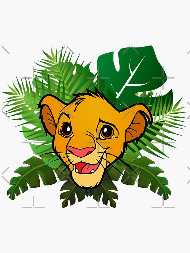 "Lion King - Simba - Jungle" Sticker by RotemButzian | Redbubble