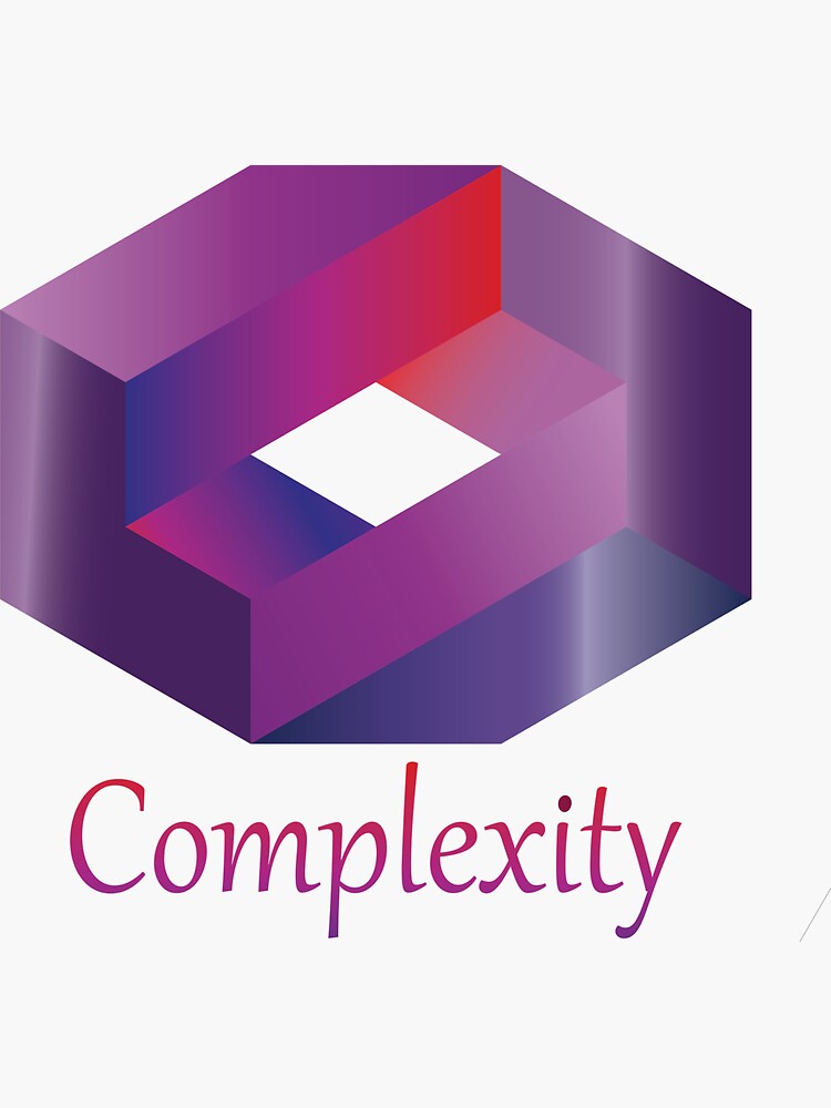 "complex shape complexity" Sticker by nissai | Redbubble