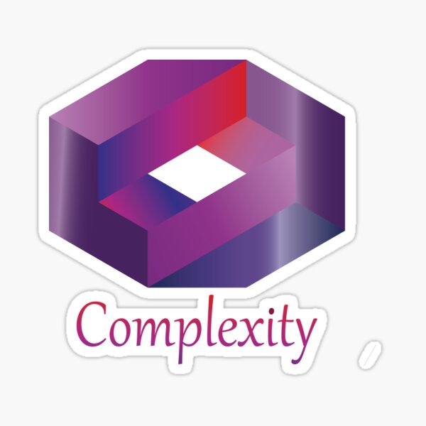 "complex shape complexity" Sticker by nissai | Redbubble