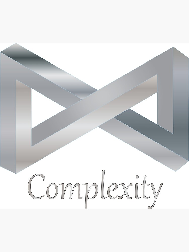 "complex shape complexity" Poster for Sale by nissai | Redbubble