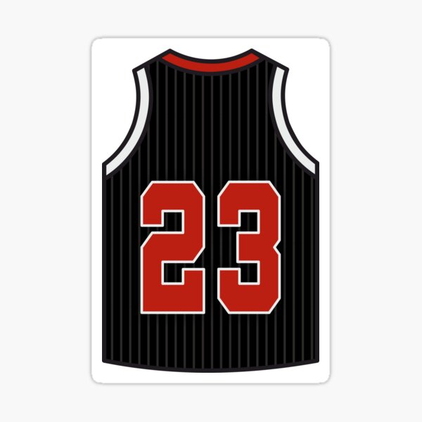 "BASKETBALL JERSEY - NUMBER 23" Sticker by MARKER-B | Redbubble