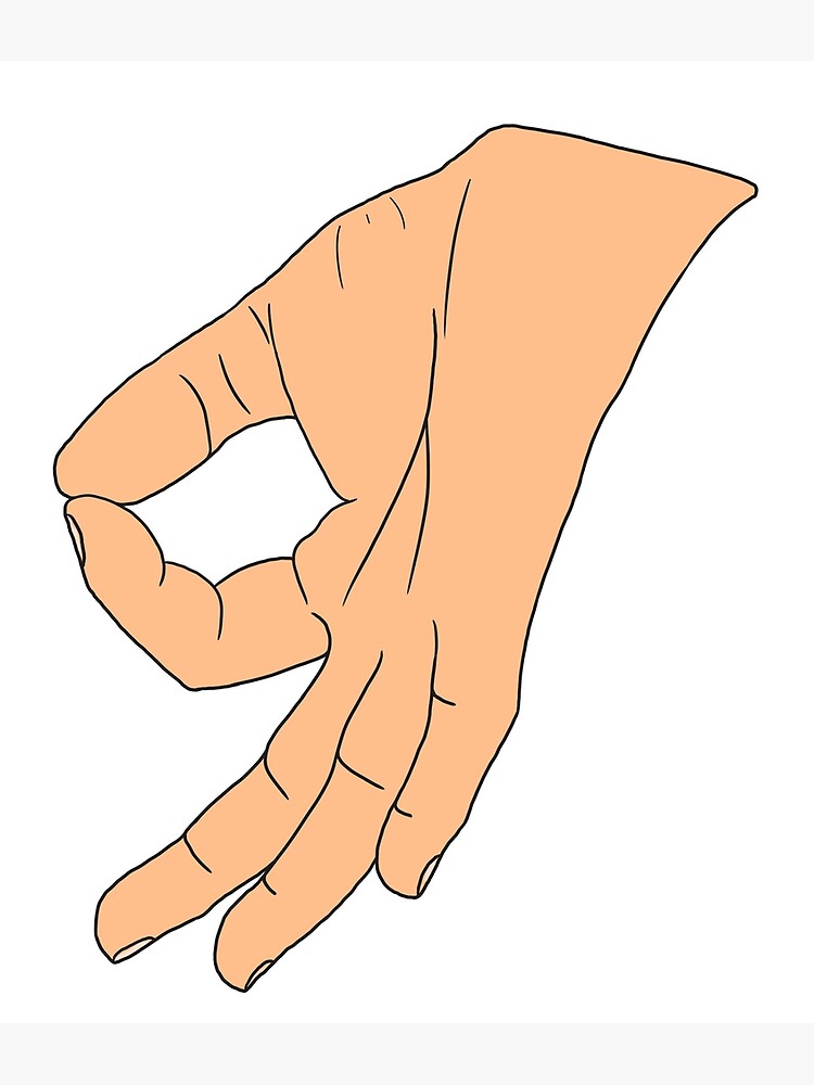 "Okay meme hand prank" Poster for Sale by tomfewings | Redbubble