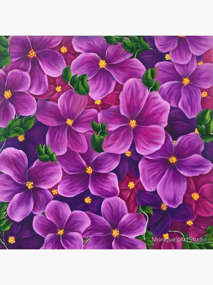 "Cluster of Violets" Sticker for Sale by DesignByMonique | Redbubble