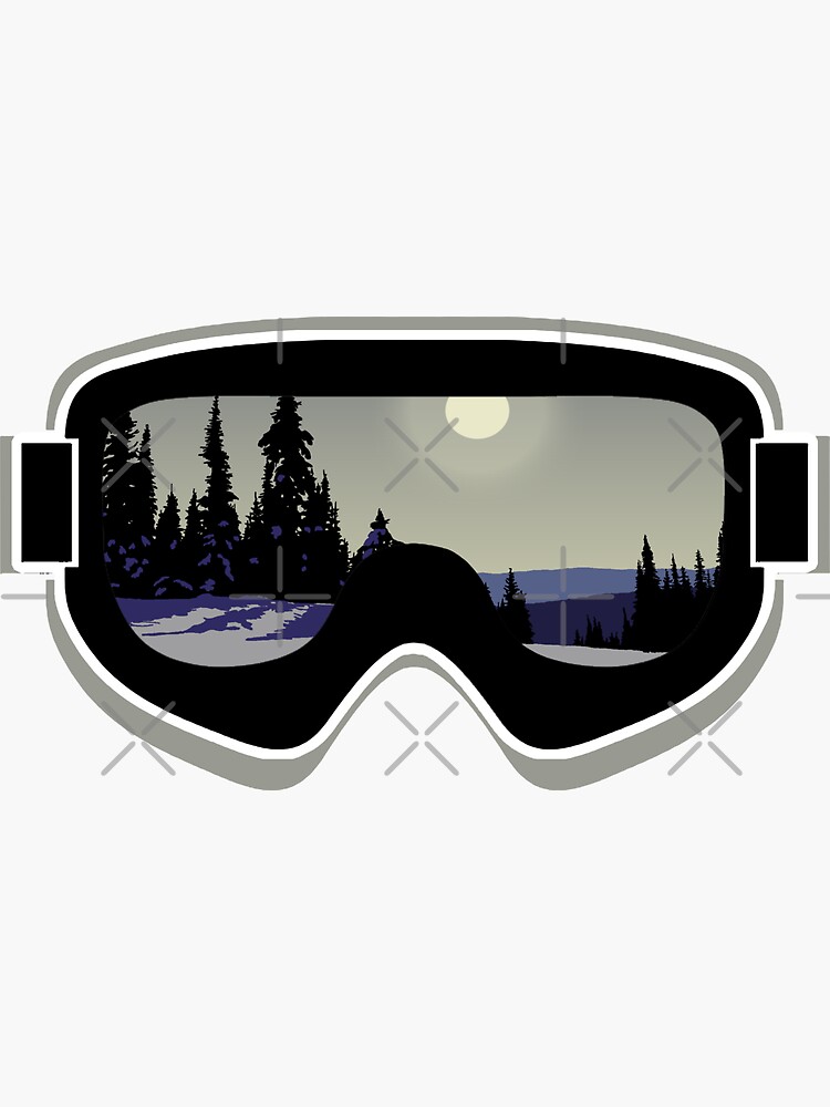"Morning Goggles 3 | Ski and Snowboard Goggle Art Series | DopeyArt ...