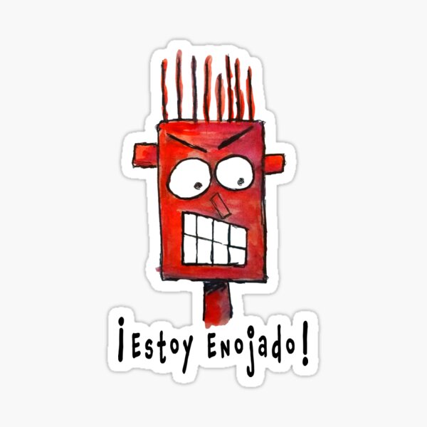 "Estoy Enojado" Sticker by Scotts-Creative | Redbubble