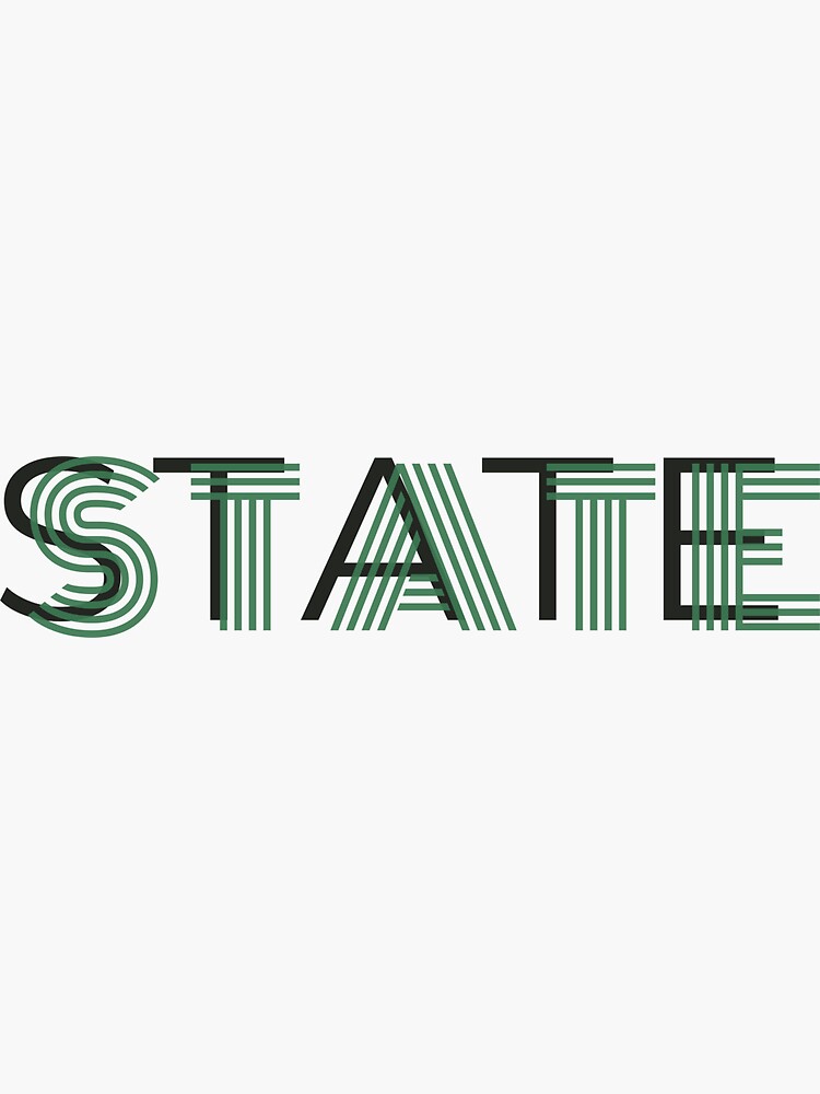 "State Design" Sticker for Sale by emilycarion29 | Redbubble