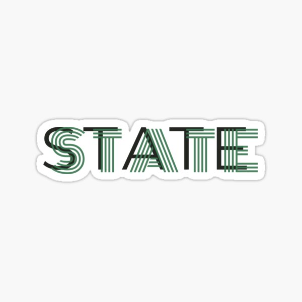 "State Design" Sticker for Sale by emilycarion29 | Redbubble