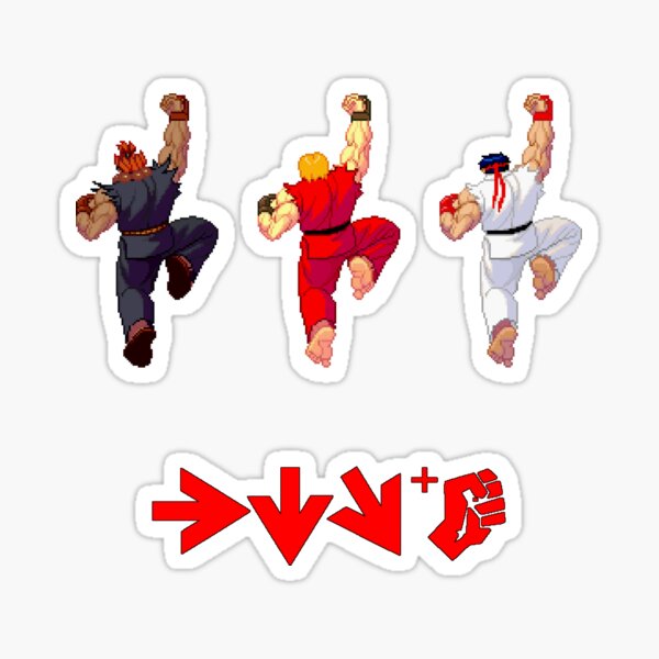 "Shoryuken SF3 Controler Pad" Sticker for Sale by mr-jerichotv | Redbubble