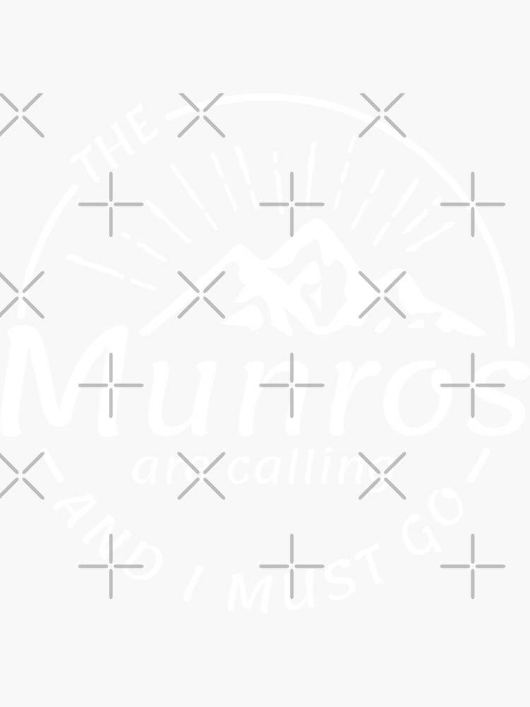 "Munro Bagger - The Munros Are Calling Mountain Climber" Sticker for ...