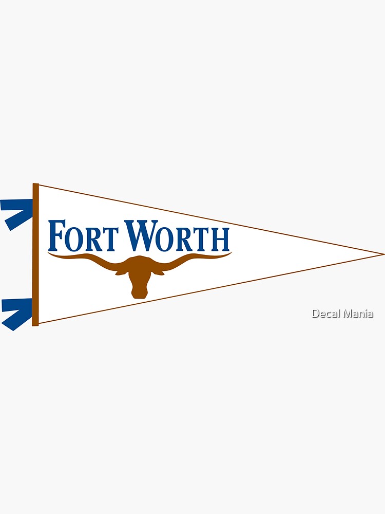 "Fort Worth Flag Pennant" Sticker by zsonn | Redbubble