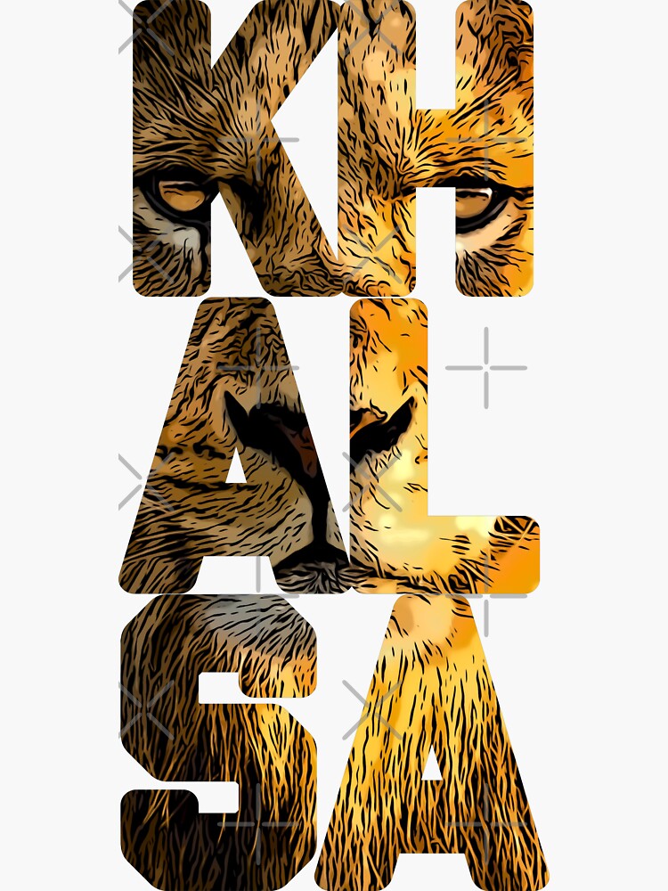 "Khalsa" Sticker for Sale by Jashan22 | Redbubble