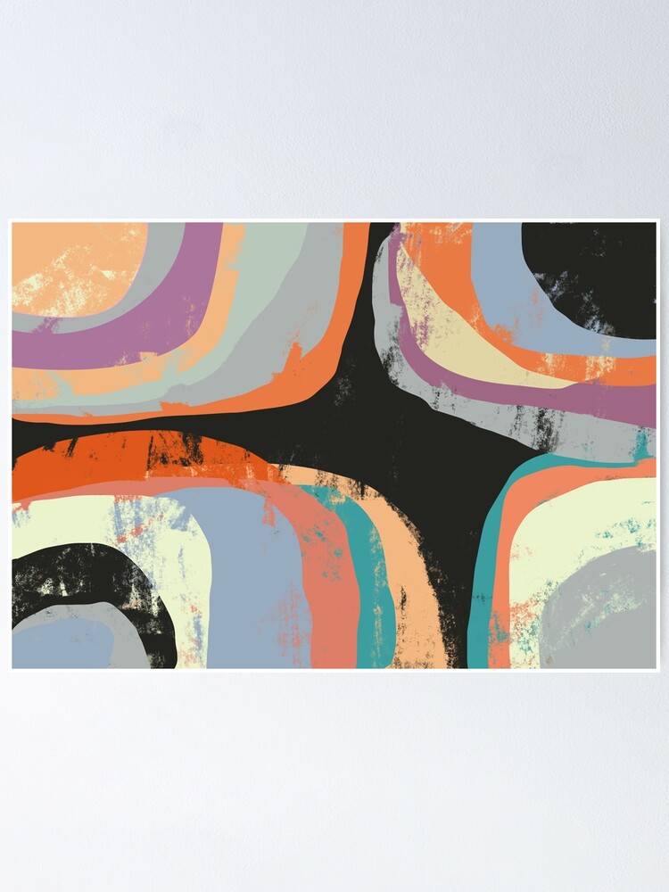 "digital paint pouring" Poster by CajuCC | Redbubble