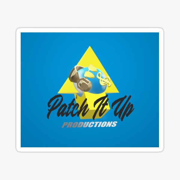 Patch It Up Productions Official Logo Sticker For Sale By patch-it-up-productions-official-logo-sticker-for-sale-by
