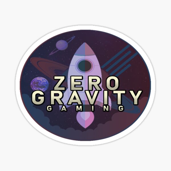 "Zero Gravity Gaming" Sticker by Shenghai | Redbubble