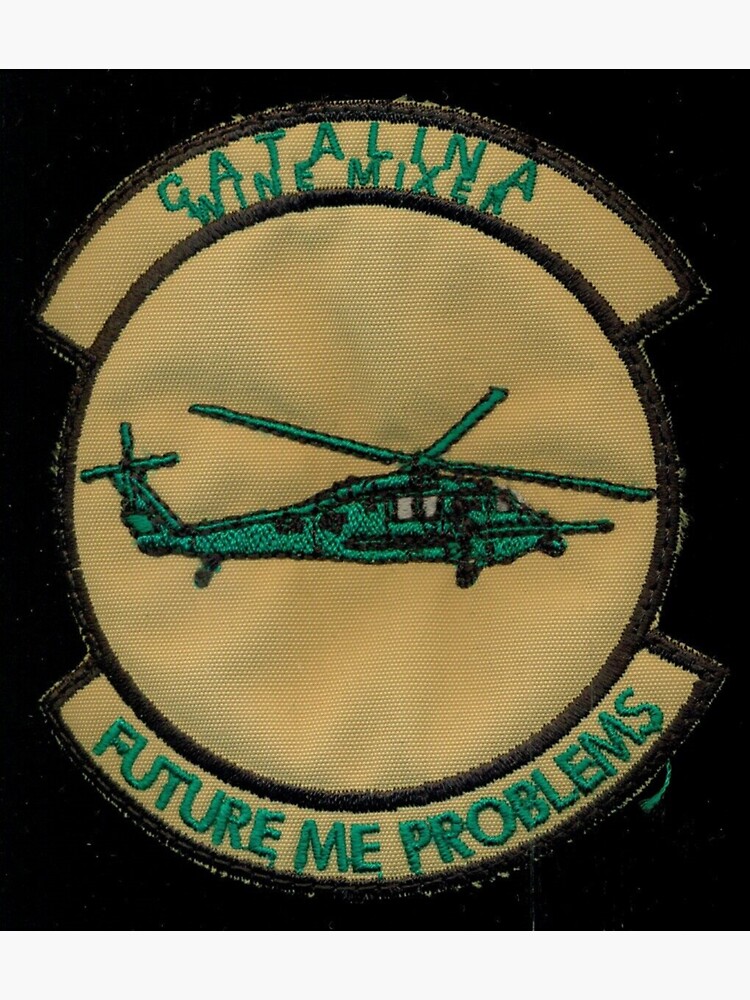 "USAF 130th Rescue Squadron RQS Pararescue Catalina Wine Mixer Patch T ...