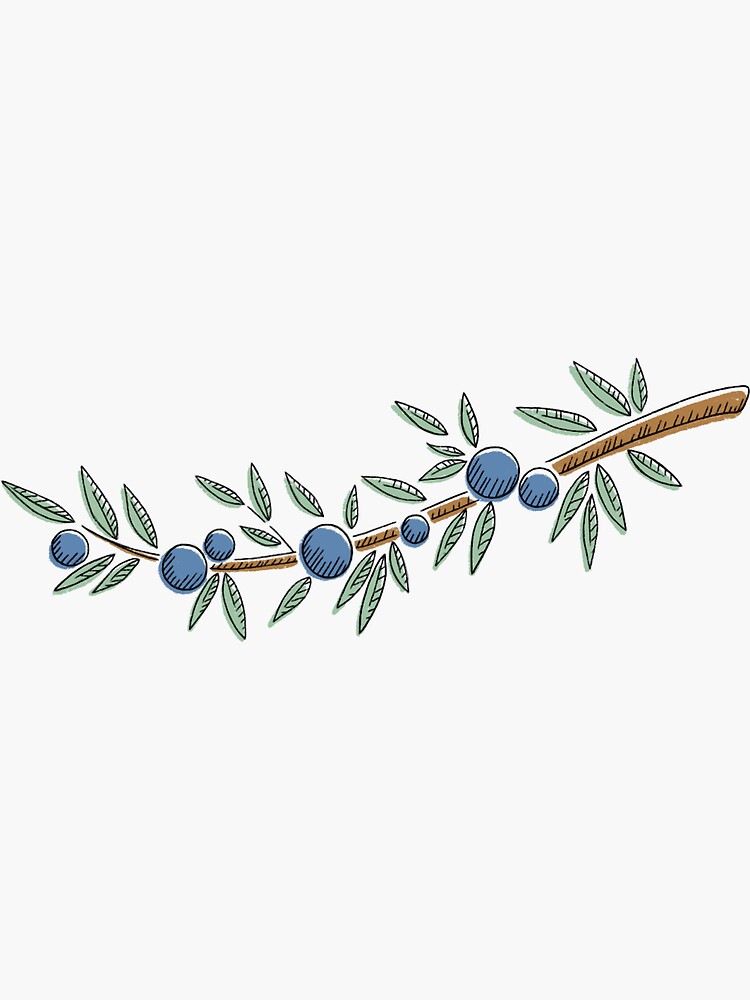 "juniper" Sticker for Sale by mshell-designs | Redbubble