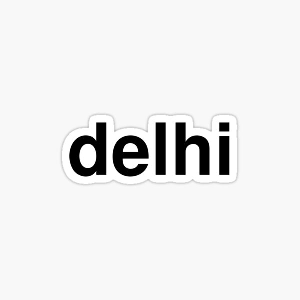 "delhi" Sticker for Sale by ninov94 | Redbubble