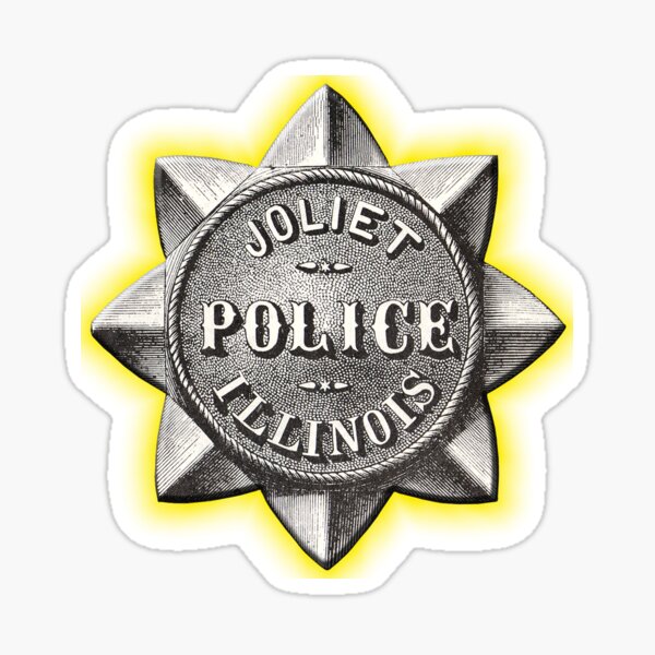 "Joliet Police" Sticker by lawrencebaird | Redbubble