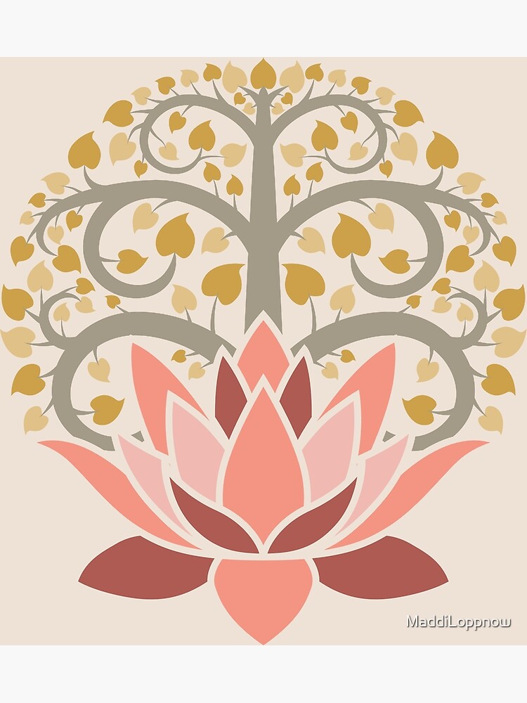"Lotus Tree of Life" Poster by MaddiLoppnow | Redbubble