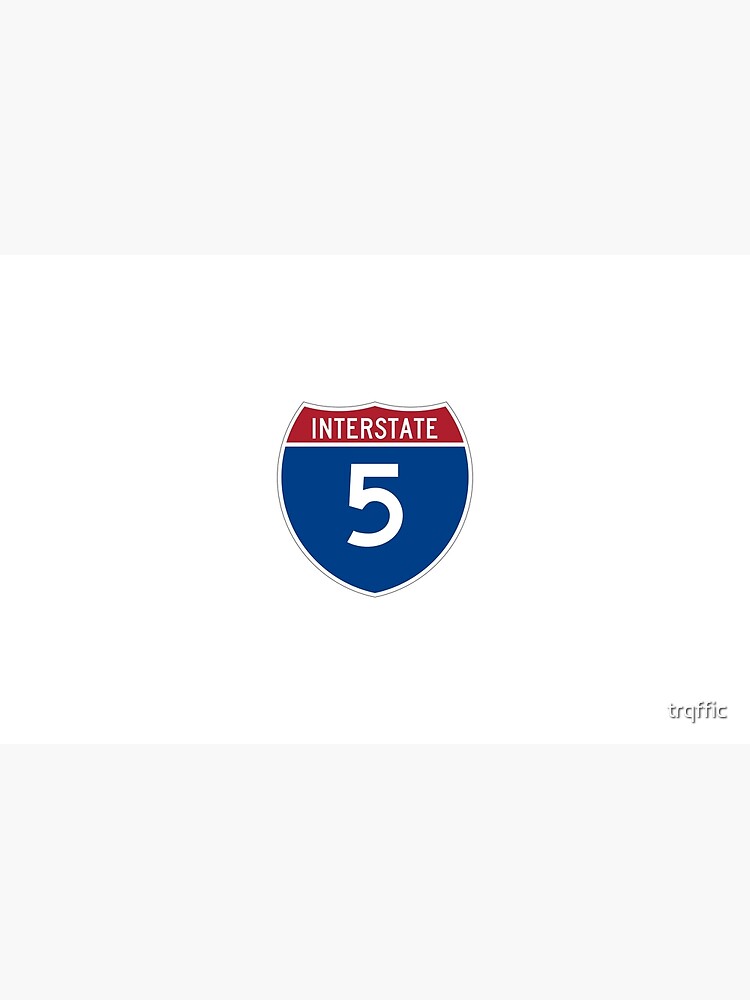 "Interstate 5 freeway sign" Zipper Pouch for Sale by trqffic | Redbubble