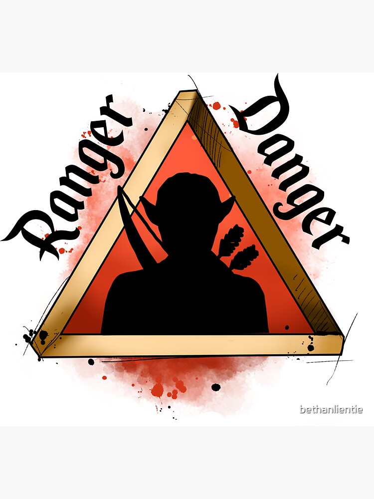 "Ranger Danger" Sticker by bethanlientie | Redbubble