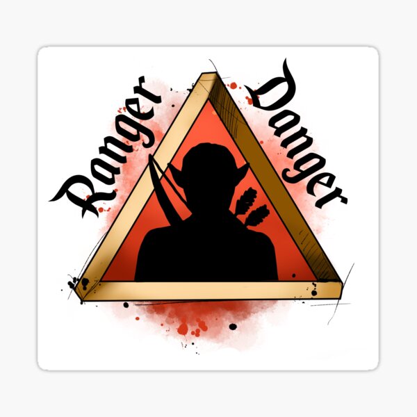 "Ranger Danger" Sticker by bethanlientie | Redbubble