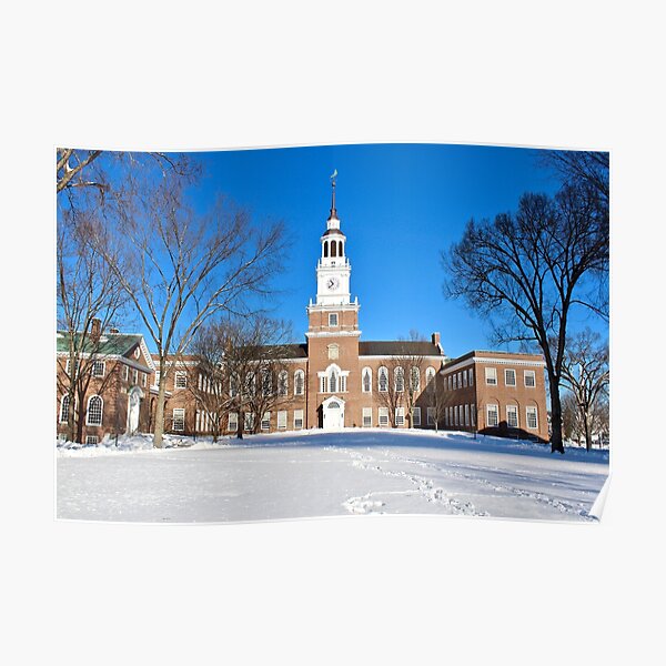 "Dartmouth Baker Berry Library Snow" Poster by thelamchop | Redbubble