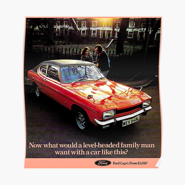 "FORD CAPRI Mk1" Poster for Sale by ThrowbackM2 | Redbubble
