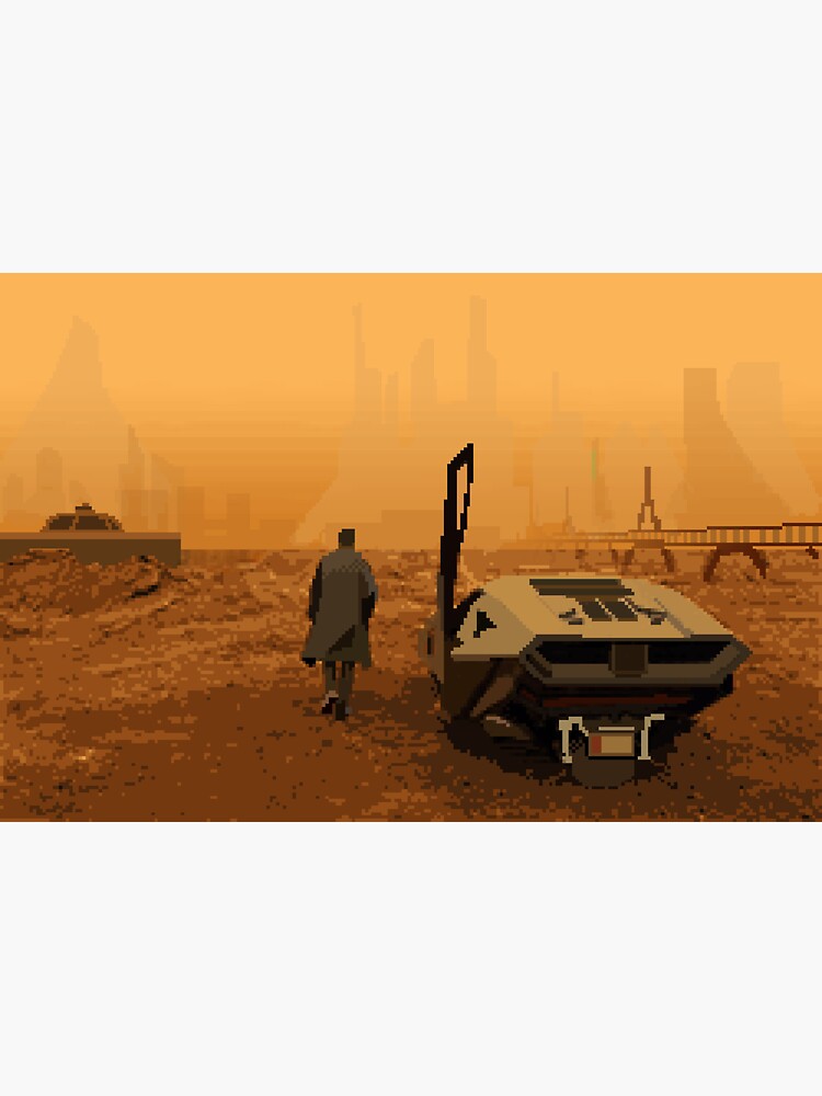 "Blade Runner pixel art" Sticker for Sale by JuanJimenez | Redbubble