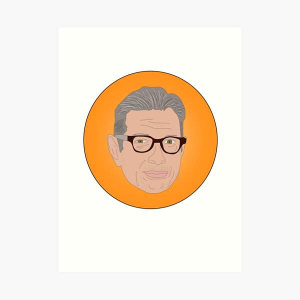 "Jeff Goldblum Drawing" Art Print by badclebdrawings | Redbubble