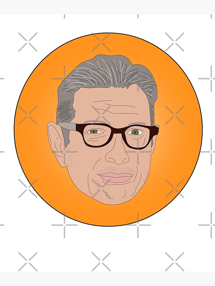 "Jeff Goldblum Drawing" Art Print by badclebdrawings | Redbubble