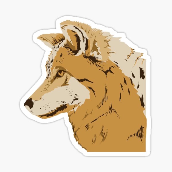 "Alpha Wolf" Sticker by mcnzart | Redbubble