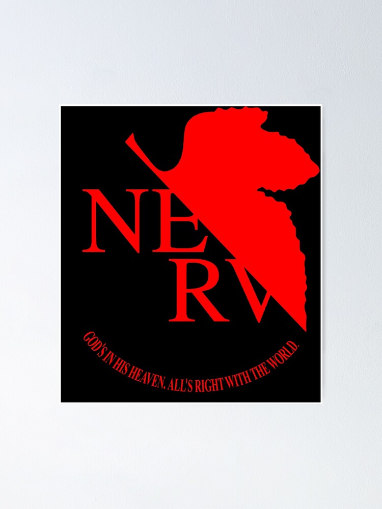 "Nerv logo" Poster for Sale by unicornchamploo | Redbubble