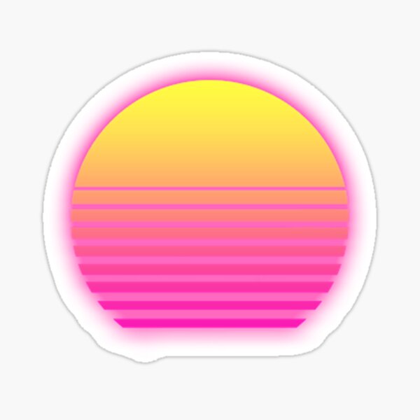 "Neon Sunset" Sticker by bfast9159 | Redbubble