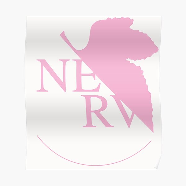 "Nerv logo pink" Poster for Sale by unicornchamploo | Redbubble