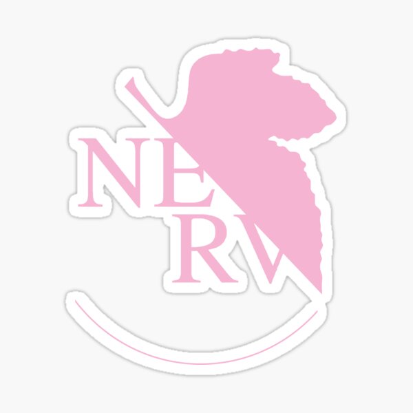 "Nerv logo pink" Sticker for Sale by unicornchamploo | Redbubble