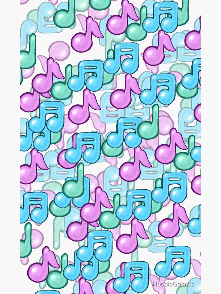 "Pretty Music Notes" Sticker by HoodieGalaxie | Redbubble