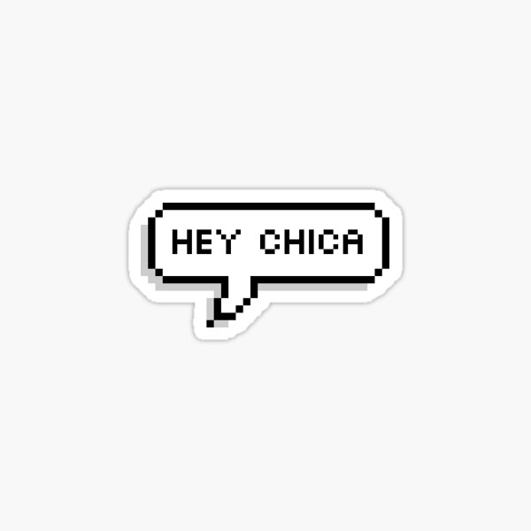 "Carlos Reyes- “Hey chica”" Sticker by kindhunter | Redbubble