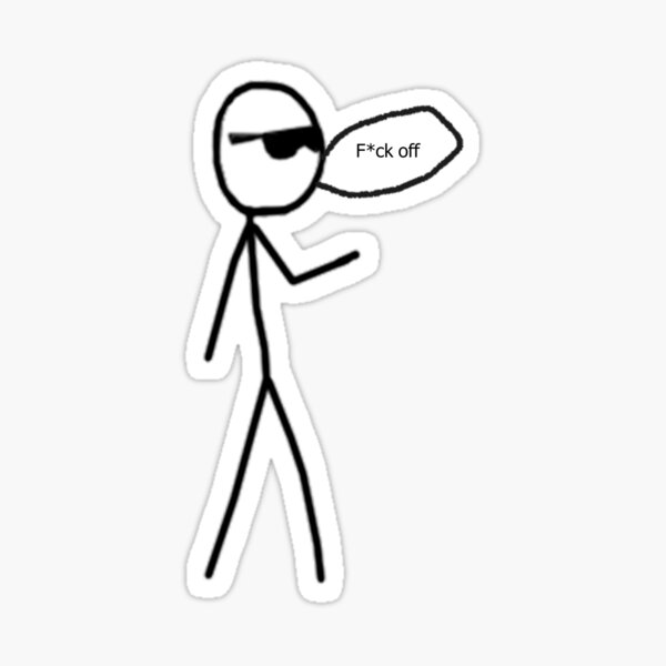 "Stickman" Sticker for Sale by Primaris | Redbubble