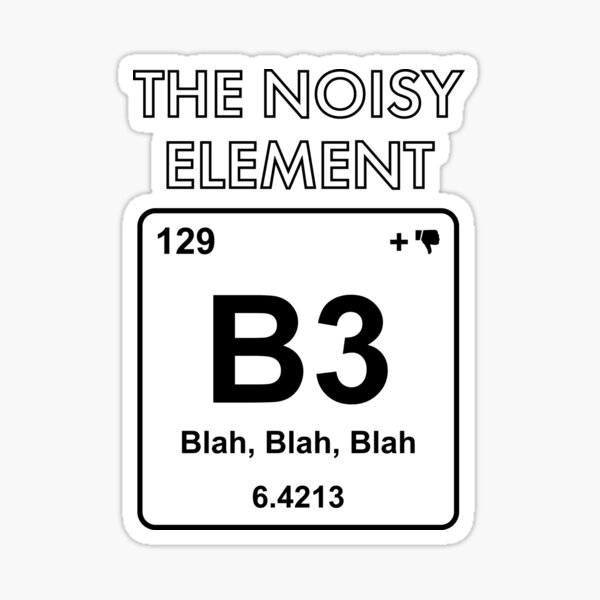"Noisy" Sticker by levirtualle | Redbubble