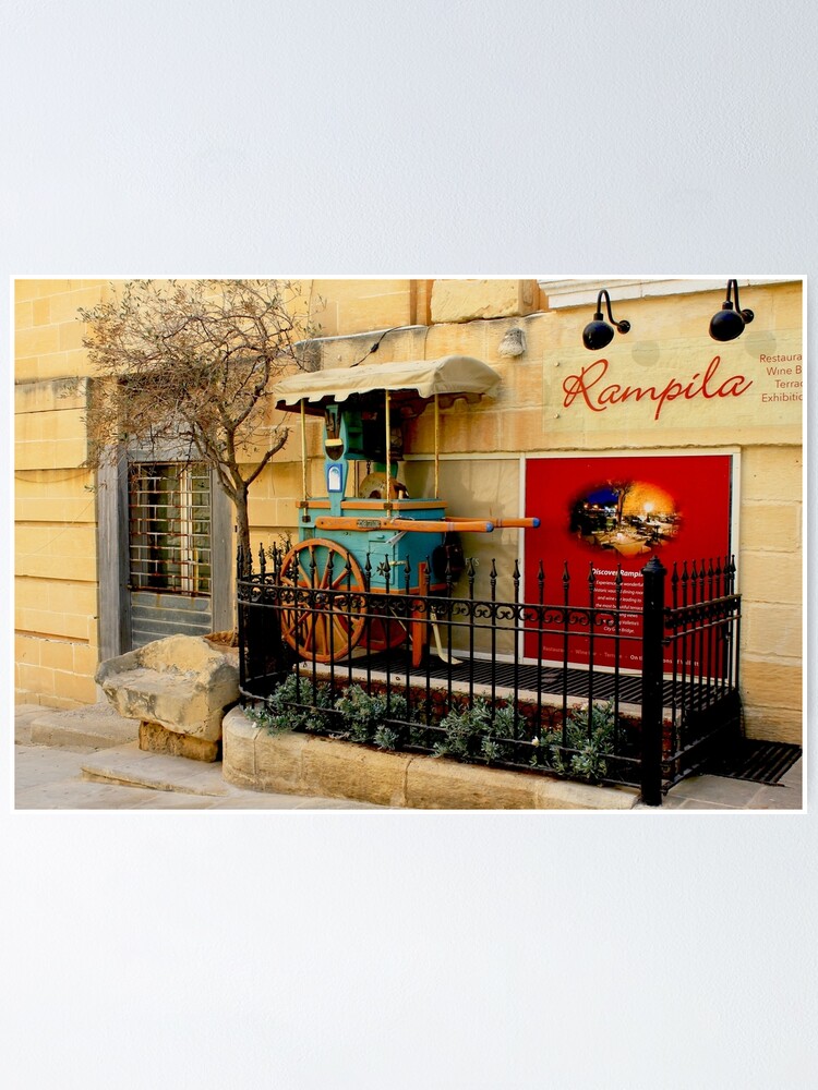 "Rampila restaurant, Valletta, Malta" Poster for Sale by Sif-Thor ...