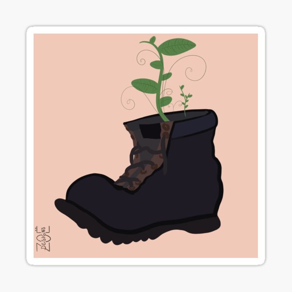 "Cute Plant boot" Sticker for Sale by schloszz | Redbubble