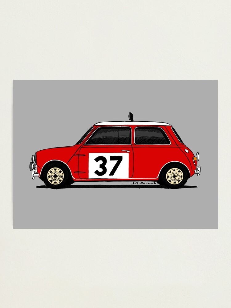 "My drawing of the Mini that won the Monte Carlo Rally" Photographic ...