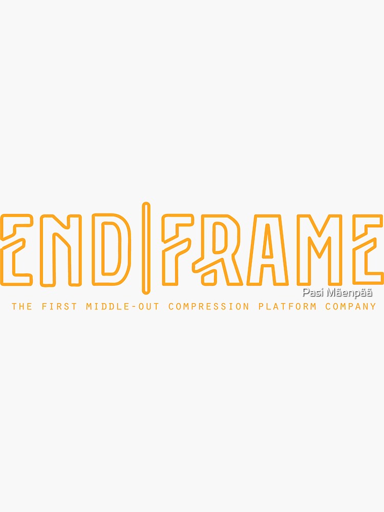 "EndFrame" Sticker for Sale by John-Lo | Redbubble