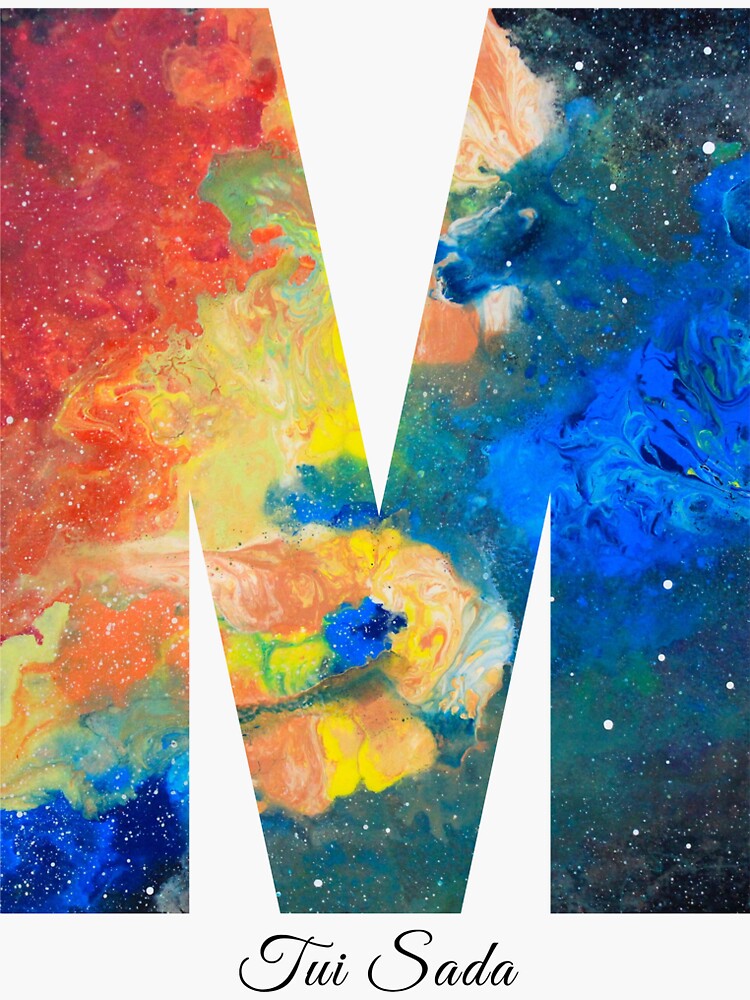 "Letter M - The Flying Giant Nebula by Tui Sada" Sticker by TuiSada ...