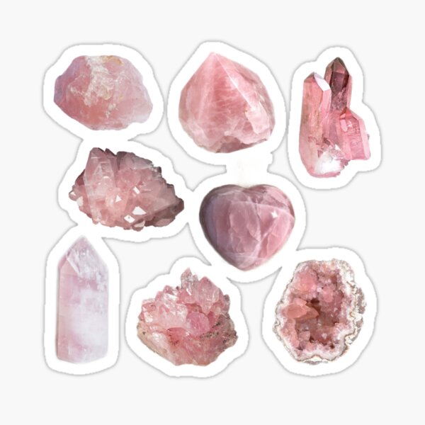 "pink crystals" Sticker by honeyjae | Redbubble