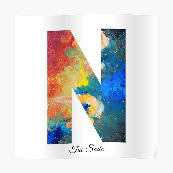 "Letter N - The Flying Giant Nebula by Tui Sada" Poster for Sale by ...