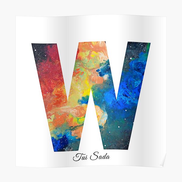 "Letter W - The Flying Giant Nebula by Tui Sada" Poster for Sale by ...